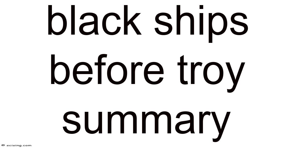 Black Ships Before Troy Summary
