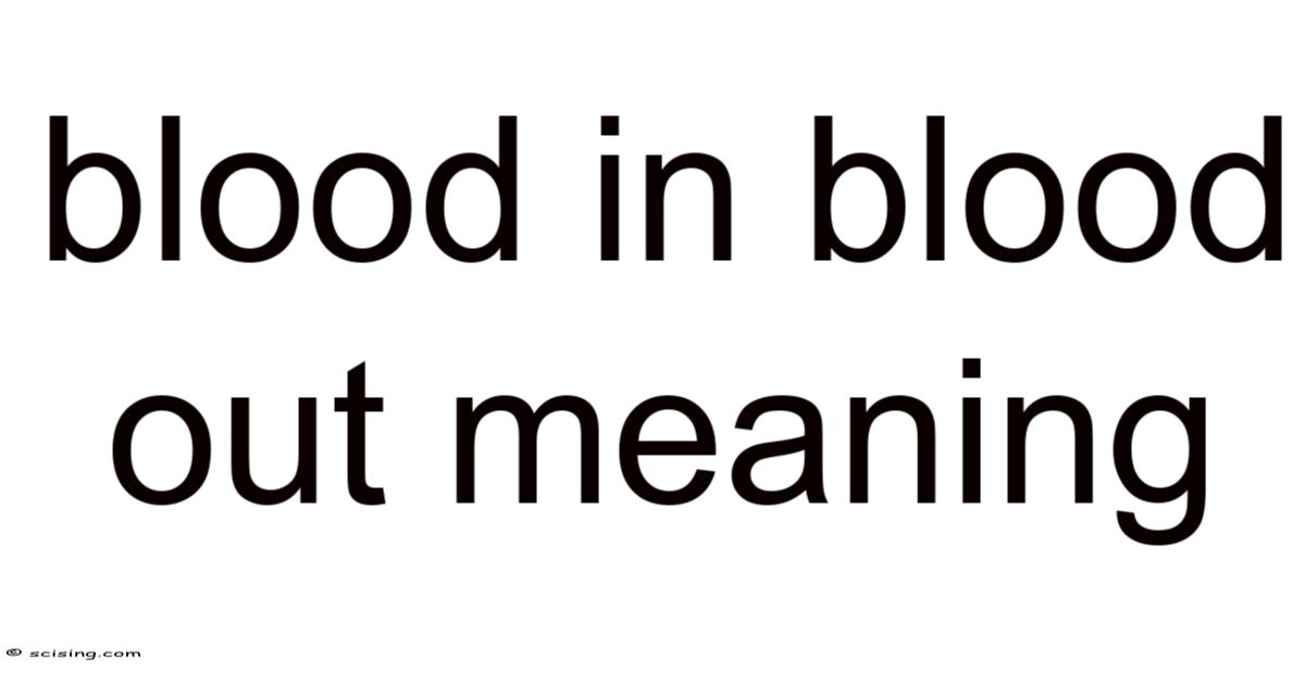 Blood In Blood Out Meaning