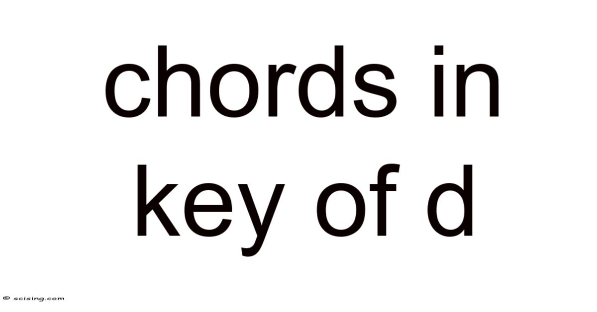 Chords In Key Of D