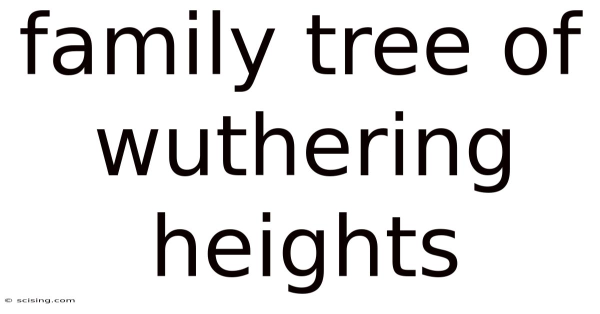 Family Tree Of Wuthering Heights