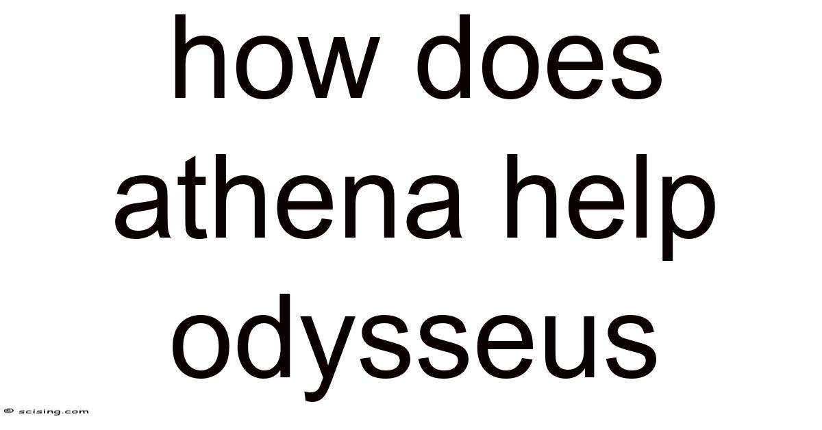 How Does Athena Help Odysseus