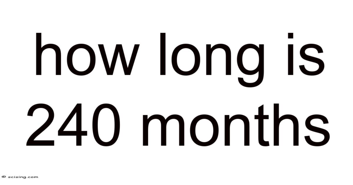 How Long Is 240 Months