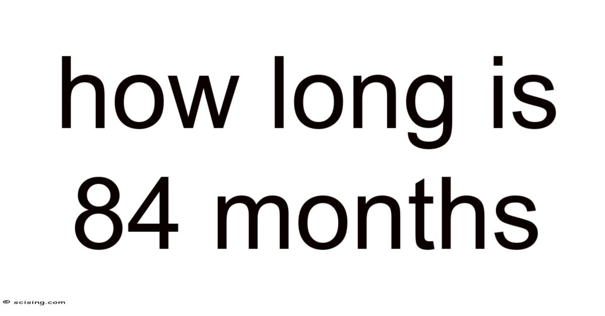How Long Is 84 Months
