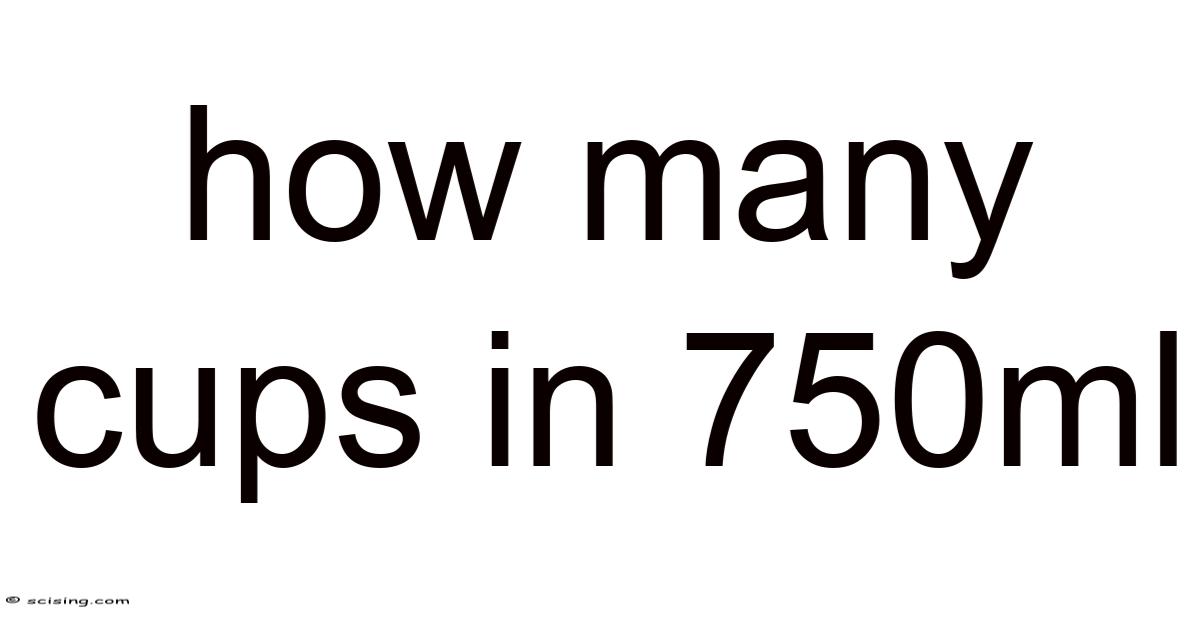 How Many Cups In 750ml