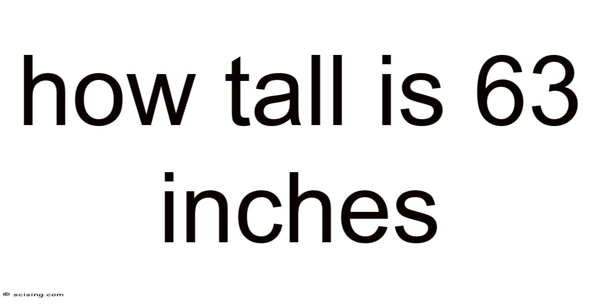 How Tall Is 63 Inches