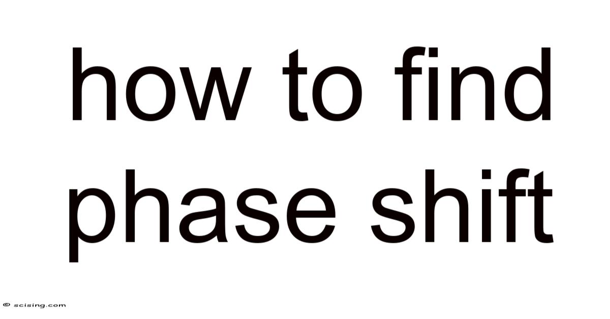 How To Find Phase Shift