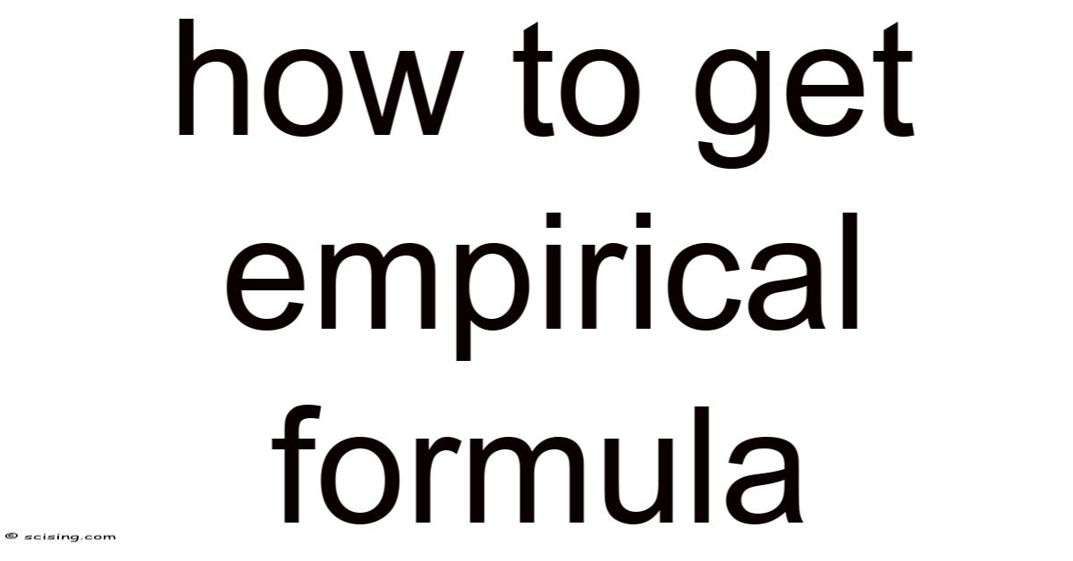 How To Get Empirical Formula