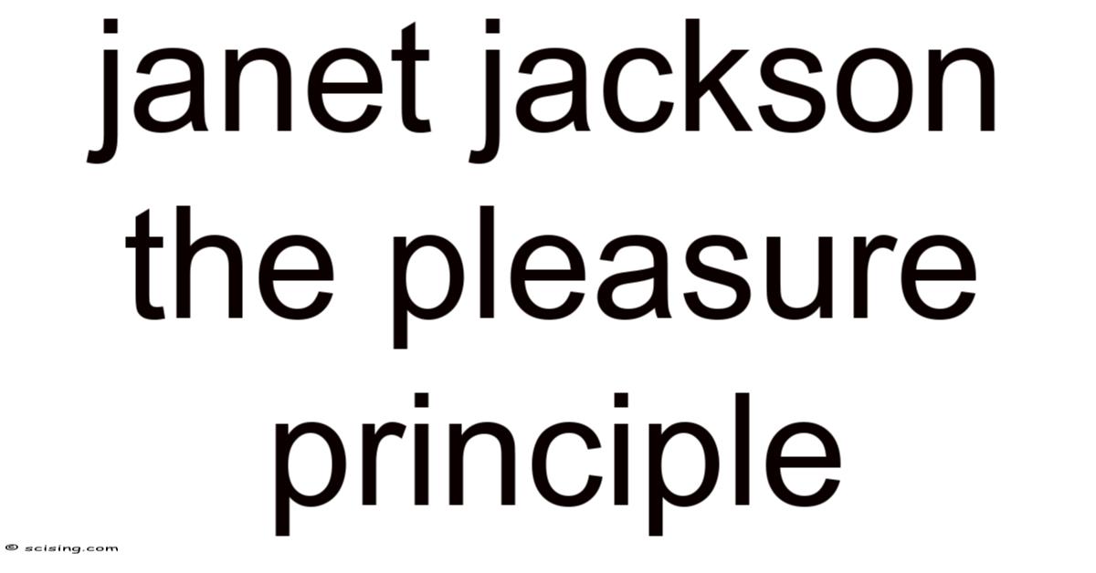 Janet Jackson The Pleasure Principle