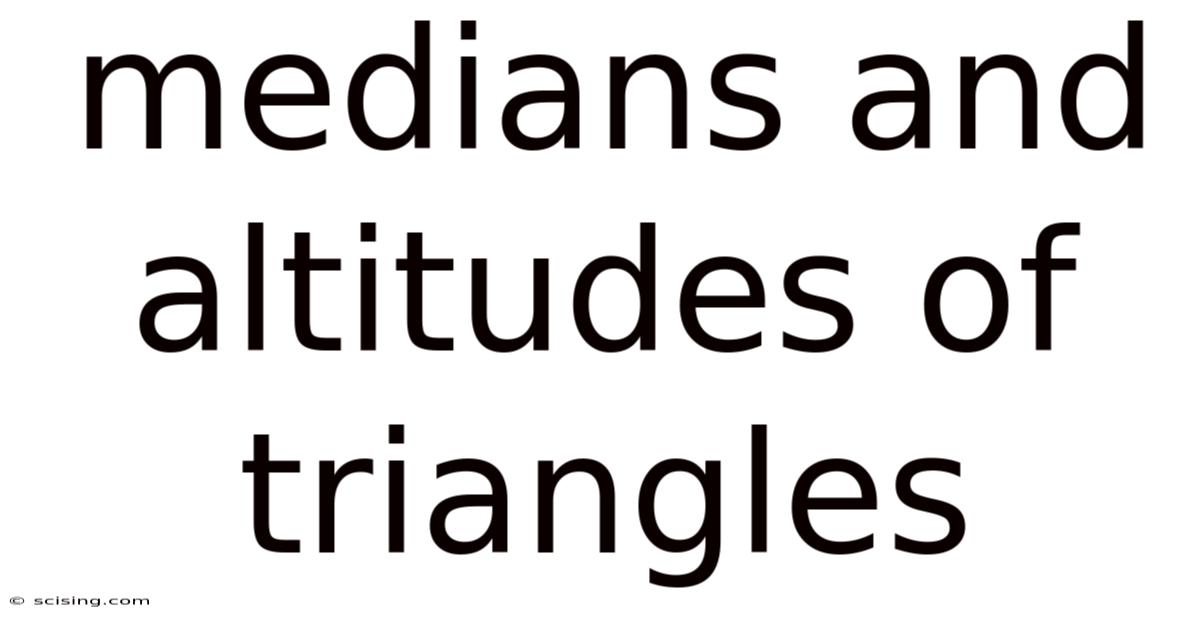 Medians And Altitudes Of Triangles