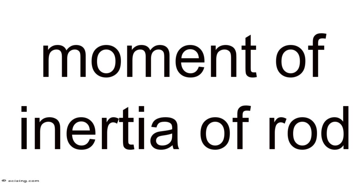 Moment Of Inertia Of Rod