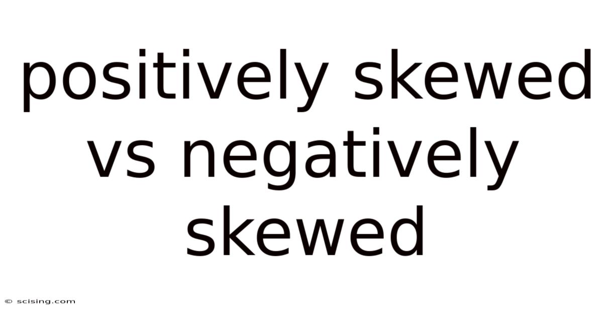 Positively Skewed Vs Negatively Skewed