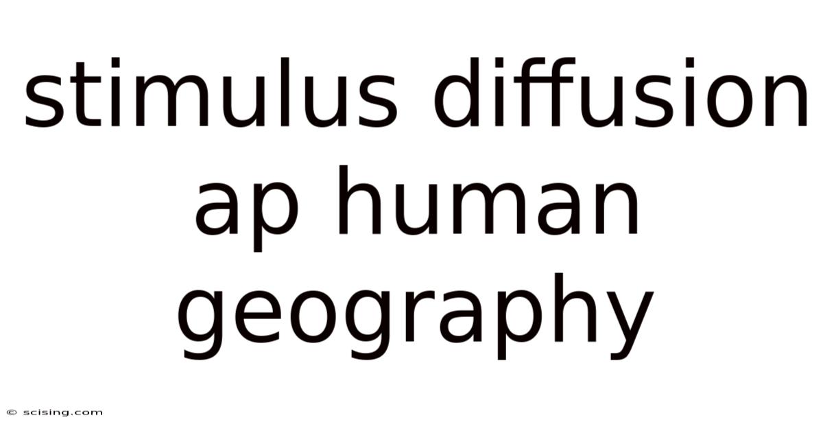 Stimulus Diffusion Ap Human Geography