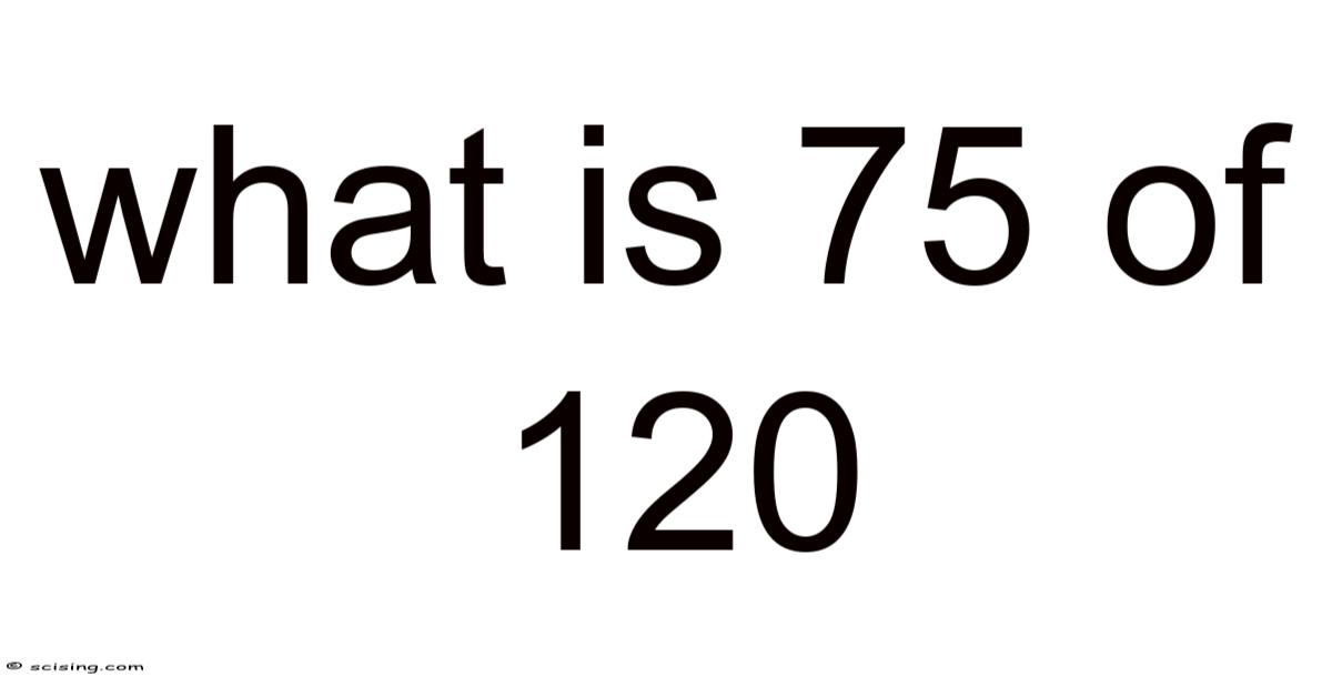 What Is 75 Of 120