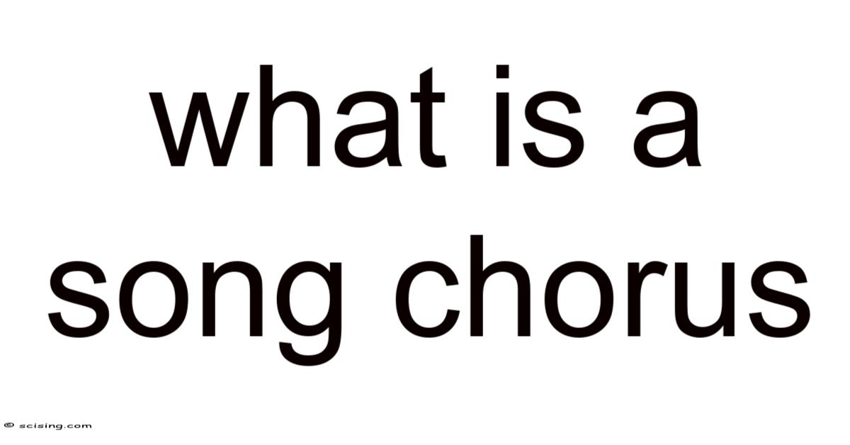 What Is A Song Chorus